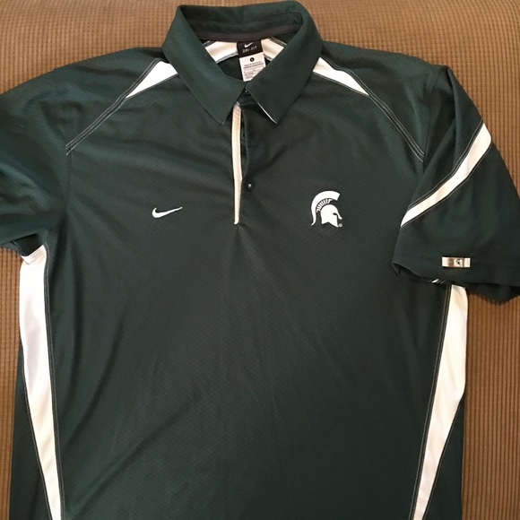Nike | Shirts | Michigan State Performance Polo By Nike Size L | Poshmark
